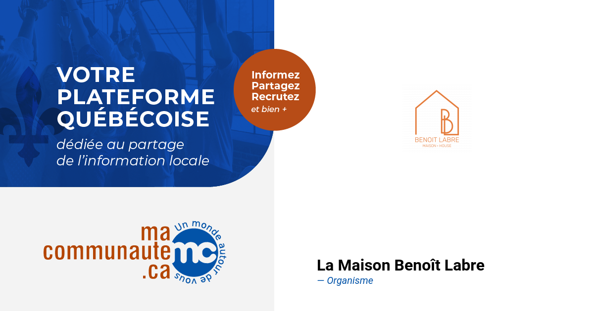 La Maison Benoît Labre - Organisme en aide et écoute à Montréal