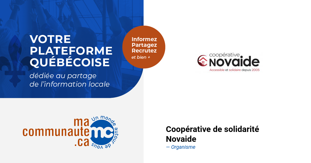 Coopérative de solidarité Novaide - Organisme en Économie et ...