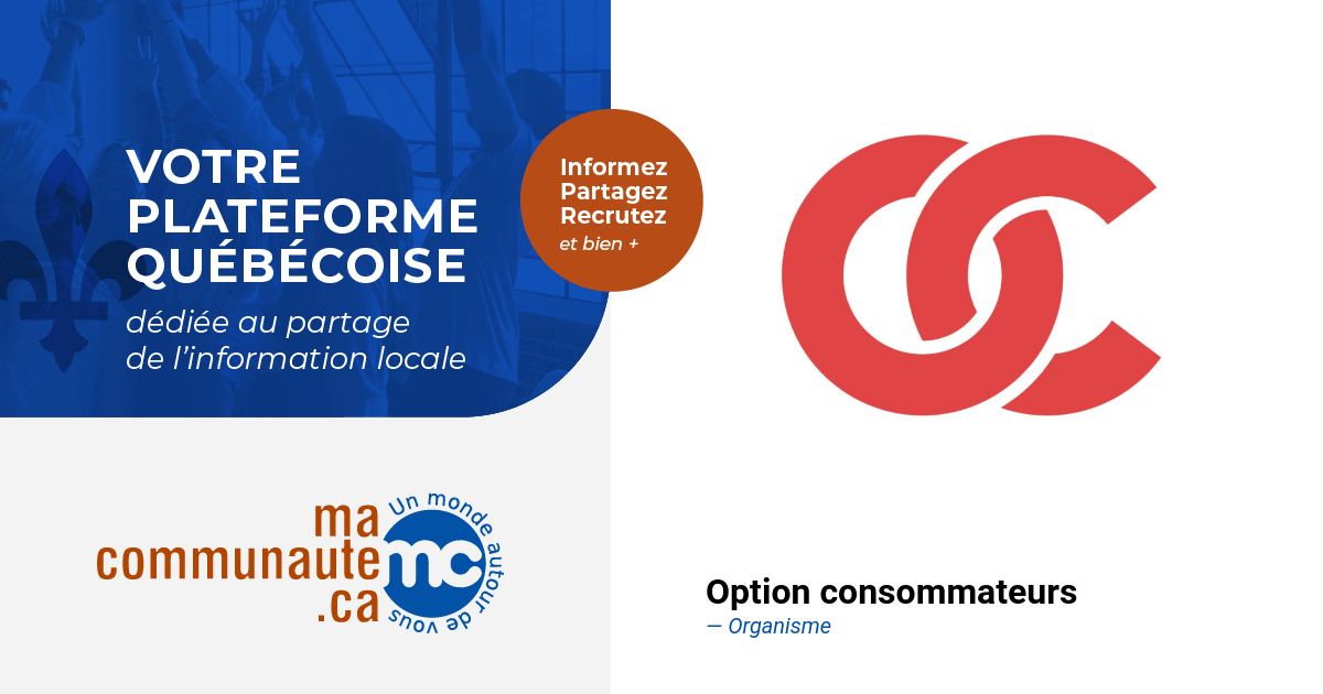 Option consommateurs - Organisme en Économie et développement à Montréal