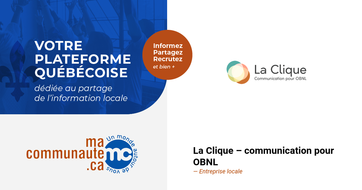La Clique – communication pour OBNL - Entreprise en services aux ...
